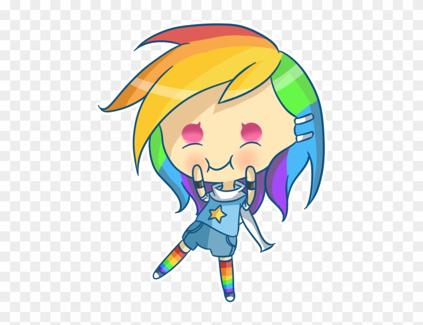 [ C H I B I ] Rainbow Dash By Ceieo - Cartoon - Free Transparent PNG ...